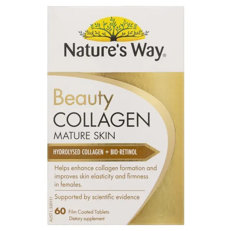 NATURES'S WAY Beauty Collagen Mature Skin Hydrolysed Collagen + Bio ...